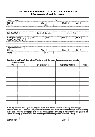 Forms | Welding & Joining Management Group | Frederick CO